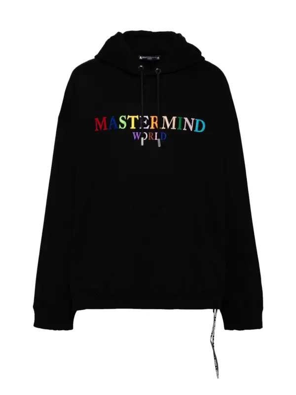 MASTERMIND WORLD Logo-embroidered Hoodie - Black