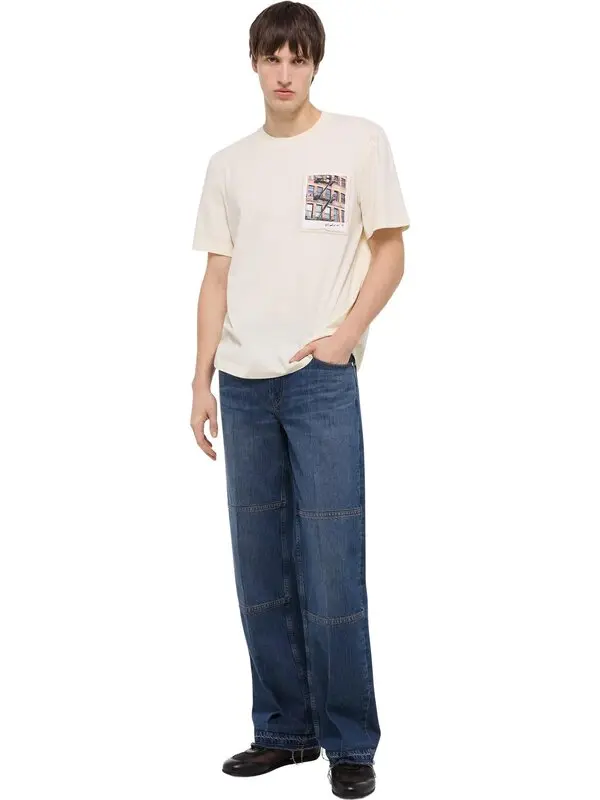 Helmut Lang Postcard Tee - Antique White