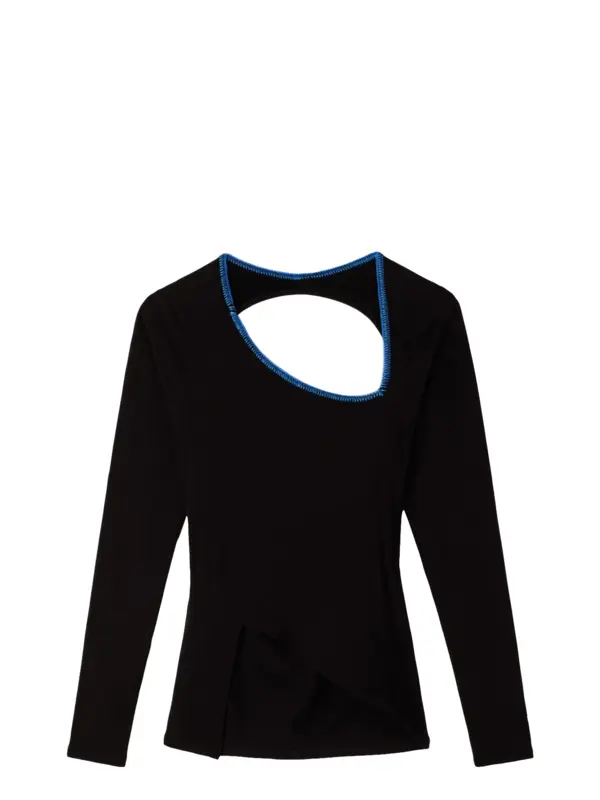Sunnei Wrapped Top - Black