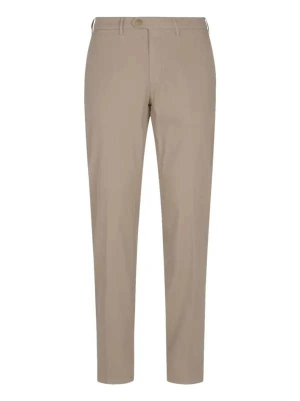 Canali Slim-cut Trousers - Neutrals