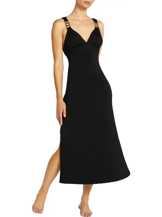 Robin Piccone Jane Chain Cover-up Sundress - Black