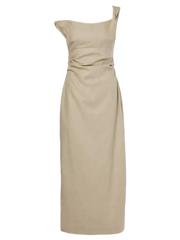 Sir The Label Tamara Linen Maxi Dress - Green