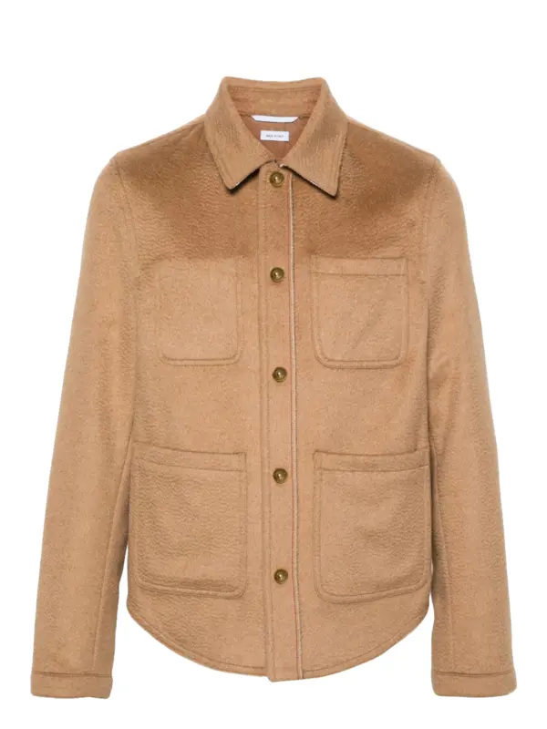 Thom Browne Brushed-effect Jacket - Brown