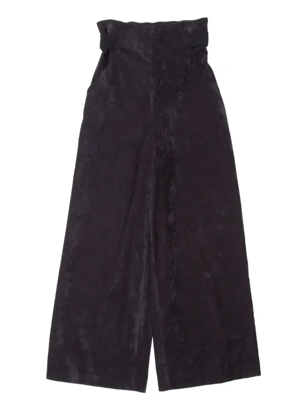 MULLER OF YOSHIOKUBO High-waisted Trousers - Black