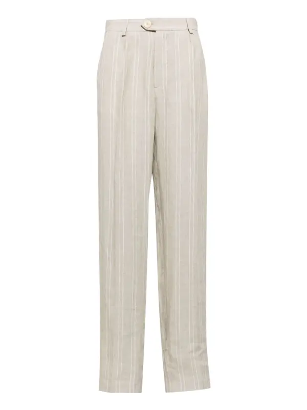 Oliver Spencer Straight-leg Linen Trousers - Neutrals