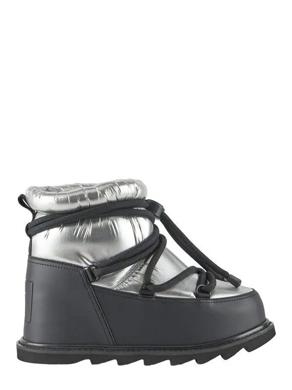 United Nude Zembla Artic Platform Boots - Silver