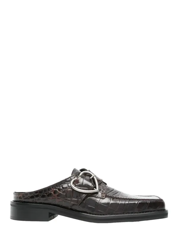 Martine Rose Square-toe Mules - Brown
