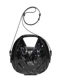 Perrin Le Petit Panier Crossbody Bag - Ecaille Black