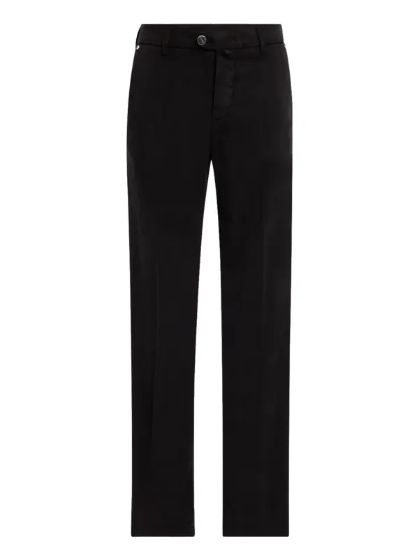 Kiton Elastic-waistband Straight Fit Pants - Blk