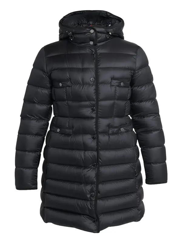 Moncler Hirma Lightweight Long Puffer Coat - Black