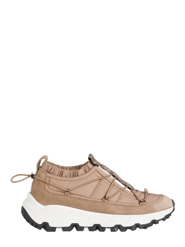 Brunello Cucinelli Bead-embellished Sneakers - Light Brown