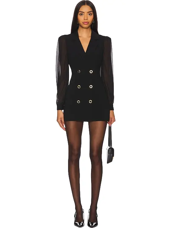STONE COLD FOX X Olivia Mini Dress - Black