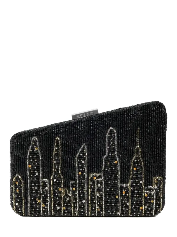 Staud Carmella Beaded Clutch - Nyc Skyline