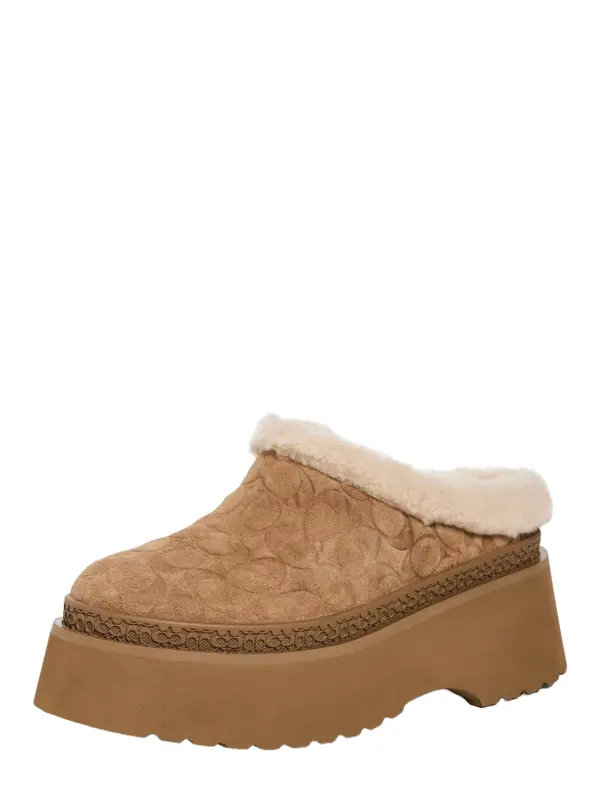 Coach Cecilia Sherpa Clogs - Tobacco