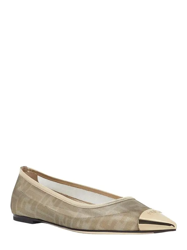 Fendi Colibri Ballet Flat - F1r8v Gold