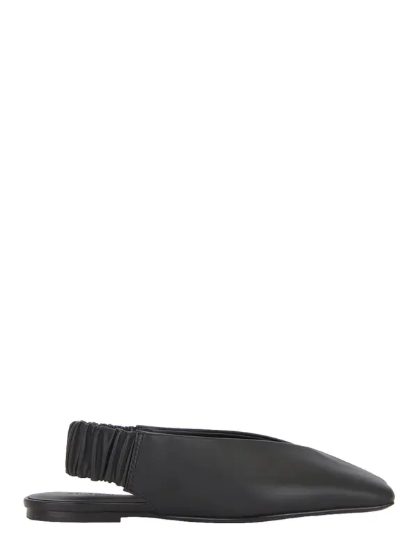 ST. AGNI Envelope Slingback Flats - Black