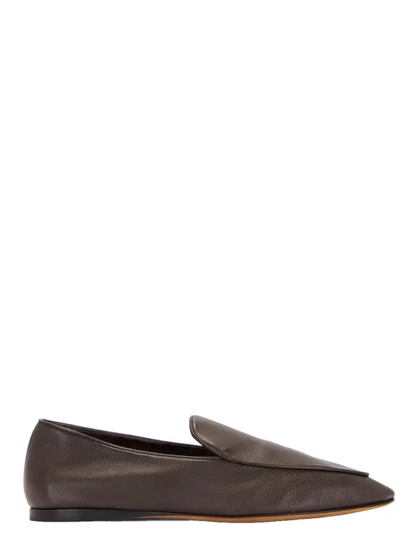 THE ROW Hereditas Flat Loafer - Brown