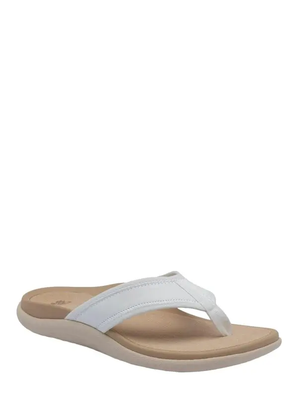 ABEO Laguna Thong Sandal - White - Regular
