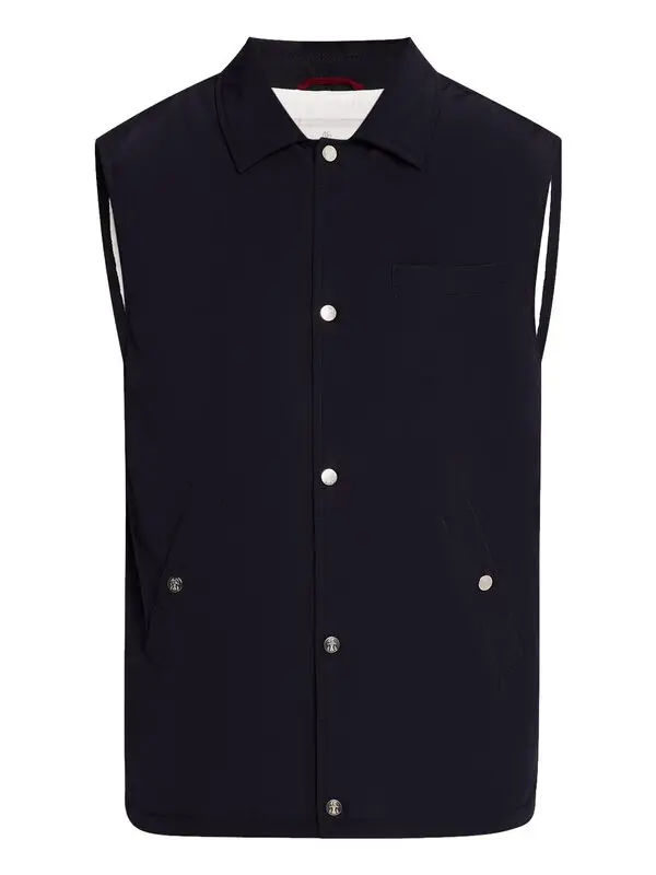 Brunello Cucinelli Water Resistant Vest - Ocean Blue