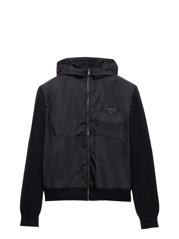 Prada Cashmere-wool Hooded Sweater - Nero