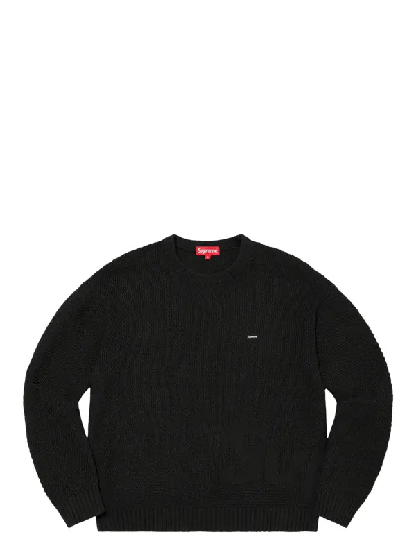 Supreme Textured Small Box Sweater - Black