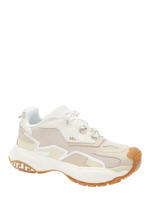 Versace Low Top Sneaker - Mastic Chiffon-versace Gold
