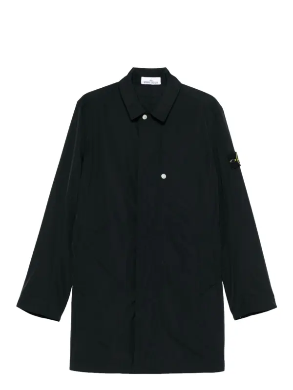 Stone Island Compass Badge Coat - Black