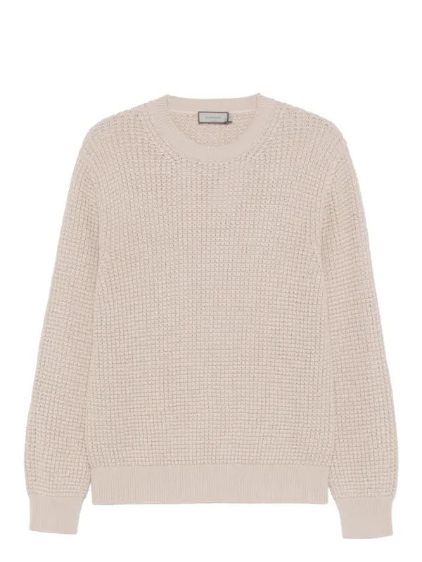 Canali Waffle-knit Sweater - Neutrals