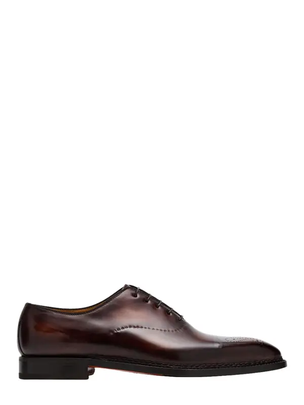 Bontoni Vittorio Reverse Stitch Oxfords - Mattone