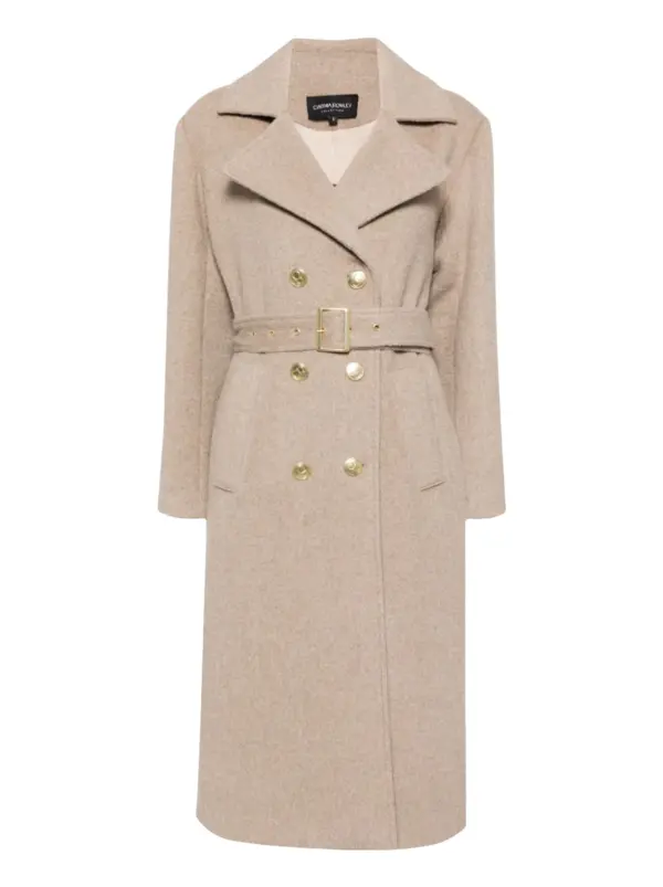 Cynthia Rowley Fuzzy Trench Coat - Neutrals