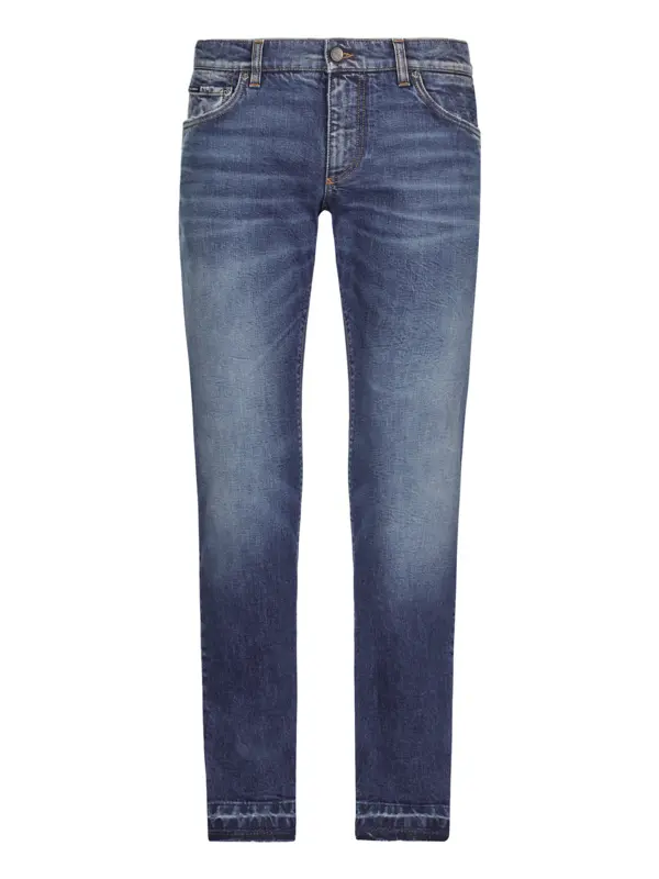 Dolce & Gabbana Slim Fit Stretch Denim Jeans - Multicolor