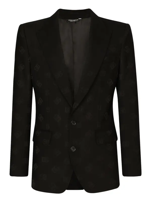 Dolce & Gabbana Sicilia-fit Jacket With Dg Monogram - Black
