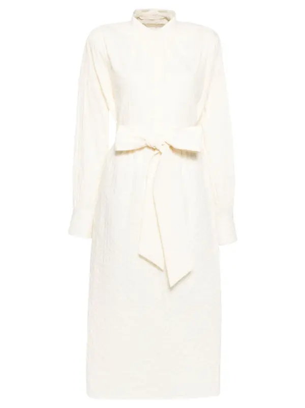 FORME D'EXPRESSION Cotton Shirt Dress - Neutrals