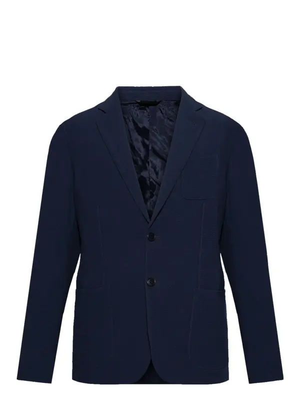 Giorgio Armani Knitted Blazer - Blue