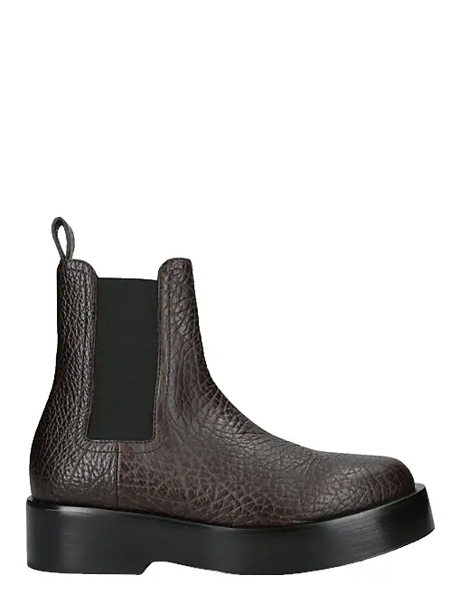 Bottega Veneta Grain-texture Leather Chelsea Boots - Dark Brown
