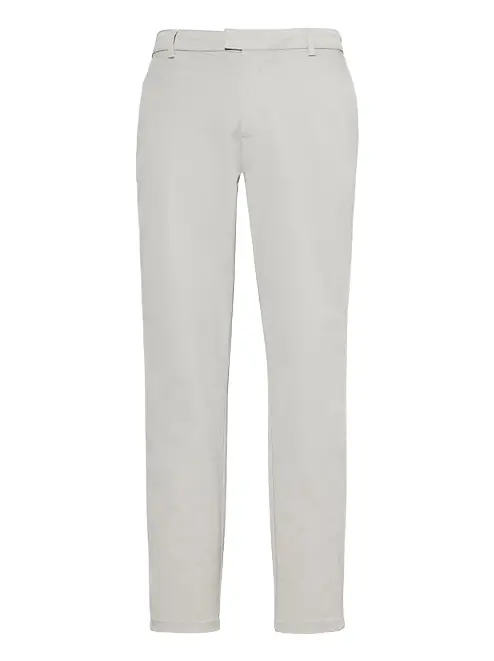 ARNE Tailored Straight-leg Stretch-cotton Chino Trousers - Stone