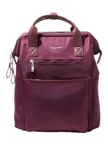 BAGGALLINI Soho Laptop Backpack - Mulberry Twill Nylon