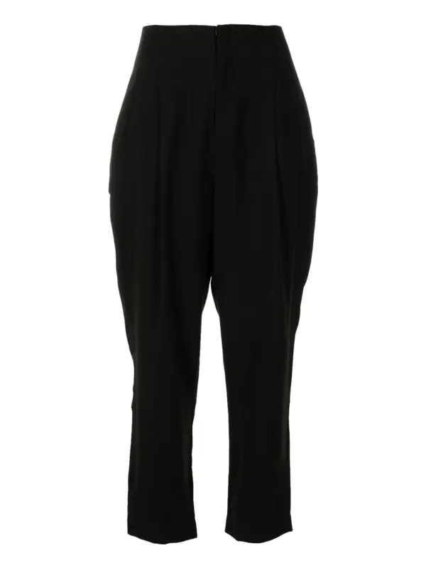 LENNY NIEMEYER High-waisted Cigarette Trousers - Black