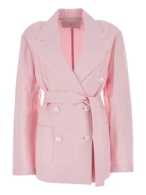SETCHU Origami Double-breasted Blazer - Pink