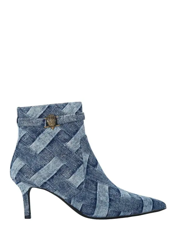 Kurt Geiger Kensington Denim Booties - Navy