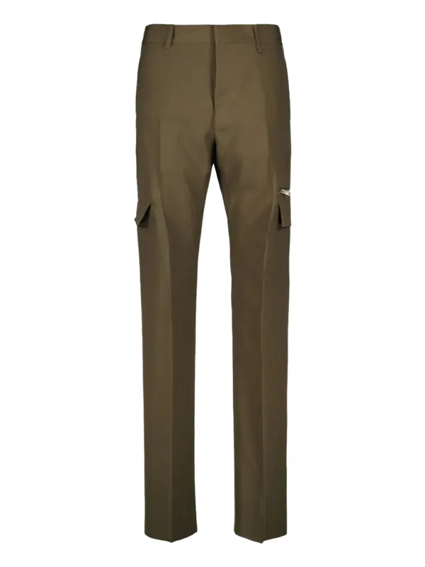 Givenchy Virgin Wool Cargo Trousers - Green