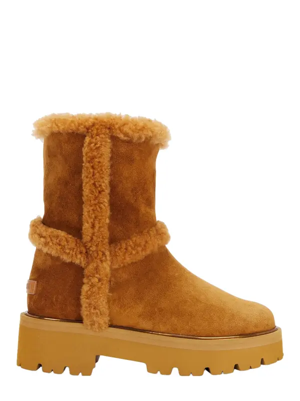 AQUAZZURA Teddi 20 Bootie - Cognac