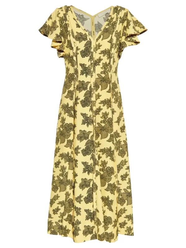 Ulla Johnson Evette Maxi Dress - Yellow