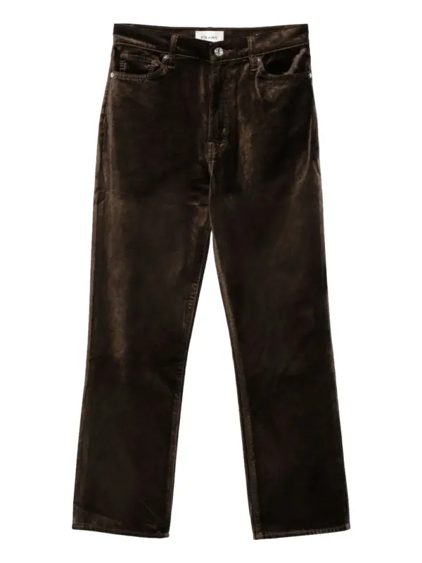 FRAME Le Sleek Trousers - Brown