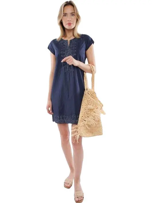 Calypso St. Barth Lucy Tunic - Navy
