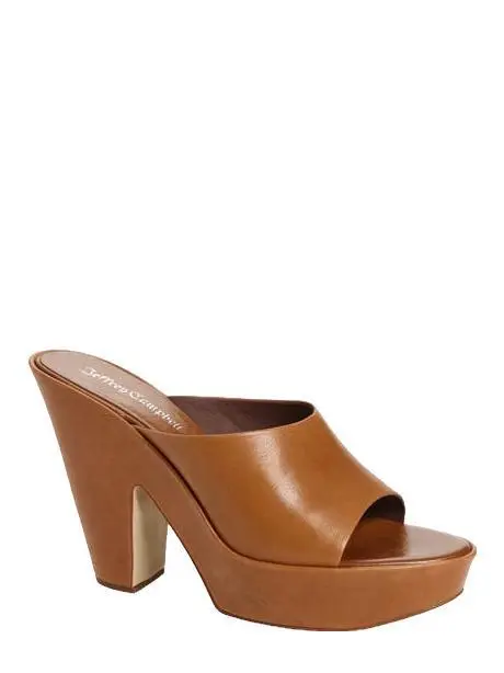 Jeffrey Campbell Enriched Platform Slides - Camel