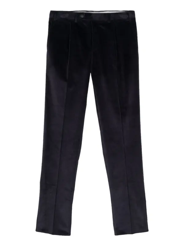 Canali Corduroy Trousers - Blue