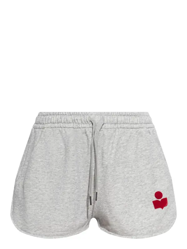 MARANT ETOILE Mifa Logo-print Track Shorts - Grey
