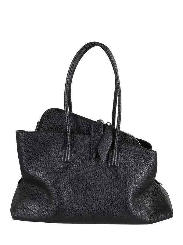 Attico Handle Shoulder Bag - Black