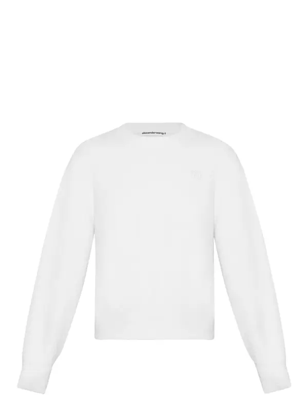 Alexander Wang Logo-embroidered Jumper - White